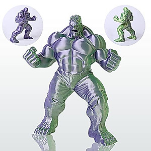 Silk Magic PLA Purple-Yellow +Shiny Silk Multicolor Rainbow PLA Glod-Yellow, 2 Pcs