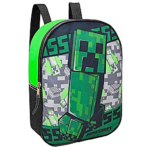 Minecraft Mini Backpack for Kids - Bundle with 11" Minecraft Backpack for School, Travel Plus Stickers and More | Minecraft School Bag for Boys, Girls
