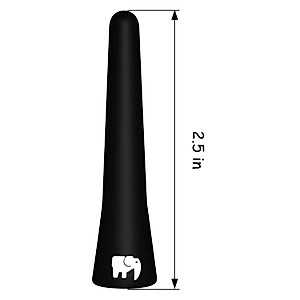 ONE250 2.5" inch Short Rubber Antenna, Compatible with Honda - CR-V (2001-2016), Element (2003-2024), Fit (2001-2023), Jazz (2001-2021), Insight - Designed for Optimized FM/AM Reception (Black)
