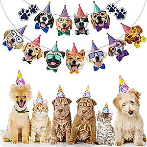 Dog Birthday Banner Birthday Garland Dog Theme Party Bunting Decoration Baby Shower Party Supplies (Dog)