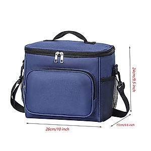 MTUERANC Lunch Bag Bento Bag Women/Men Insulated Lunch Box Lunchbox, Adults Lunch Tote, Reusable Leakproof Bento Box Cooler Bag with Adjustable Shoulder Strap for Work Office Picnic(Red)