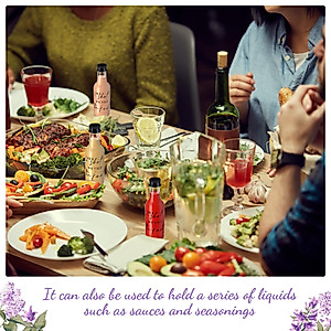 Bokon Mini Wedding Liquor Bottles Take a Shot We Tied The Knot Shot Glasses for Guests 1.7 Fl Oz/ 50 ml Plastic Reusable Empty Bottle with Cap Funnel Acrylic Shot Bottles for Bridal Party (100 Pcs)