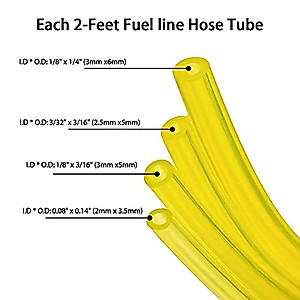 partszen AC04122 Fuel Line Primer Bulb Kit for Zama Ryobi Homelite Husqvarna Poulan Craftman Chainsaw Trimmer Blower Carburetor Weed Eater