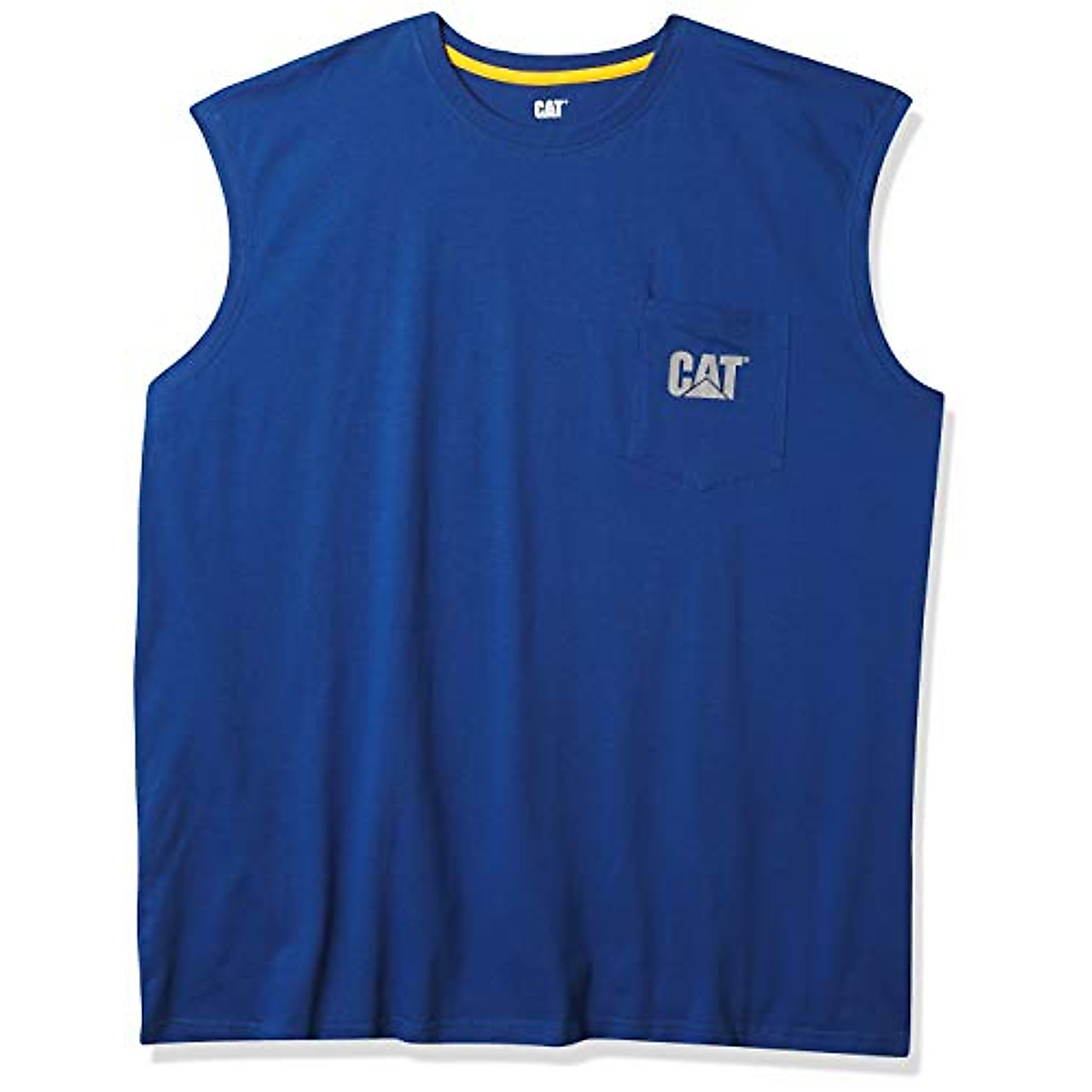 Caterpillar Men's Classic Fit Sleeveless T-Shirt, Bright Blue, X-Large