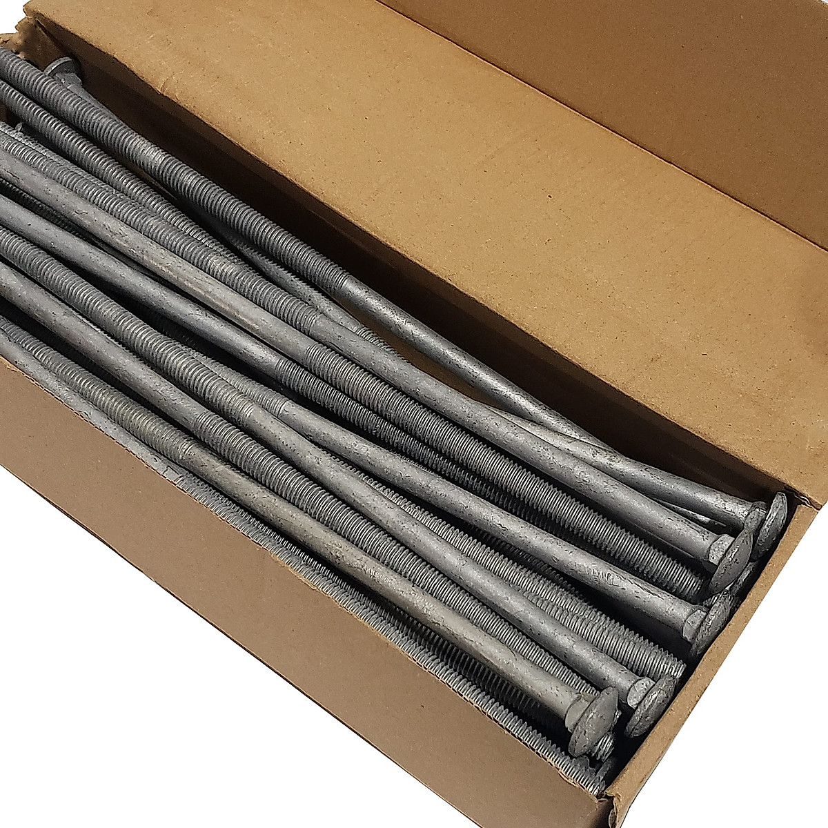 3/8" - 16 x 12 Carriage Bolt | Round Head | Hot Dip Galvanized | 35pcs Box