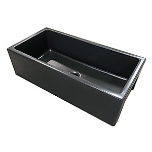 ALFI brand AB3618HS-BM Kitchen Sink, Black Matte