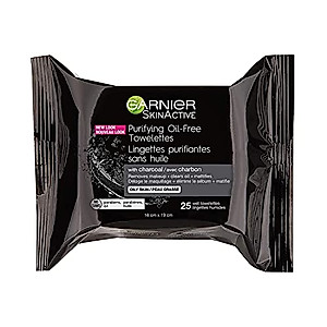 Garnier Skinactive Clean + Purifying Oil-Free Towelettes 25 Count (3 Pack)