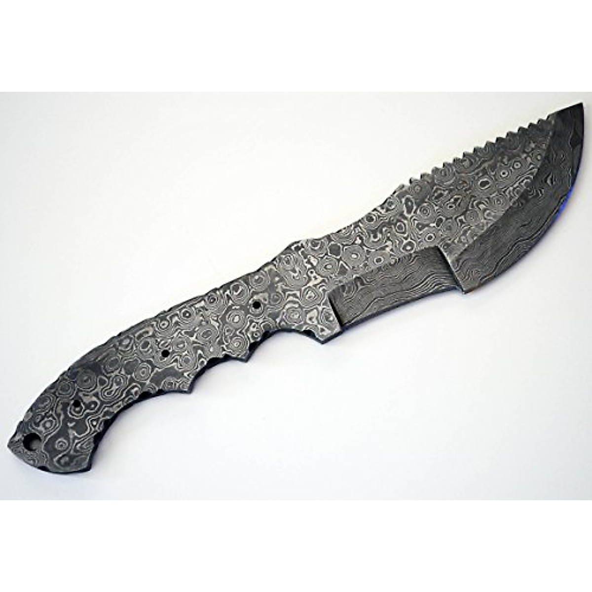 Whole Earth Supply Damascus Tracker High Carbon Steel Blank Blade Knives Hunting Knife Making Blanks Large Custom