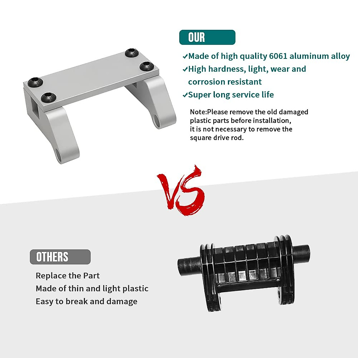 Foruly for La-Z-Boy Recliner Replacement Parts, Including Metal Drive Toggle & Clevis Mount, 4 Elastic Wear Bushings Quick Install Restoration for La Z Bboy Lazy Boy LazyBoy Power Recliner