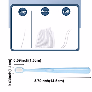 KnocKconK Extra Soft Small Dog Toothbrush Kit, Cat Dental Toothbrush Silicone, Easy to Handle Teeth Cleaning Head, Pet Deep Clean Dense Brush, Safe and Effective Oral Care, Brush Away Breath, 2 Pack
