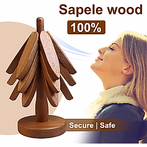 Generic Wooden Tree Trivet Set Coaster, Christmas Trivet,Tree Shape trivets for hot pots and Pans 3 Wooden Trivet + 1 Stand (Walnut Color)