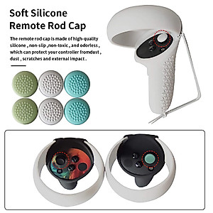 for Oculus Quest 2 Accessories, Quest 2 VR Silicone face Cover, VR Shell Cover,Quest 2 Touch Controller Grip Cover,Protective Lens Cover,Disposable Eye Cover (1)