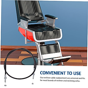 TIDTALEO Chassis Cable Rubber Base Cable Recliner Handle Replacement Recliner Release Handle Recliner Cable Hydraulic Replacement Cable Salon Chair Aluminum Alloy Shampoo Bed Chair Line