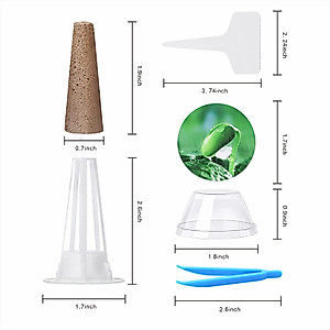 Luxmool 131 Pcs Seed Pods Kit Compatible with Aerogarden, Suitable for Hydroponics Growing System for a Variety of Plants, Outdoor and Indoor Hydroponics Supplies