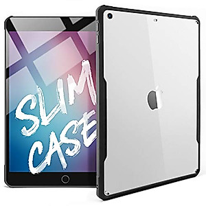 TineeOwl iPad 9.7 (2018/2017 Version) Ultra Slim Clear Case, Flexible TPU, Absorbs Shock, Lightweight, Thin (Black)