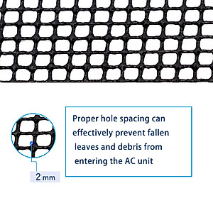 Perfitel AC mesh Cover for Outside Units (Black, 36"x 36")- Central Air Conditioner Cover for Outside Unit-Top Universal Outdoor AC Cover Defender-All Season Universal Mesh Air Conditioner Cover…