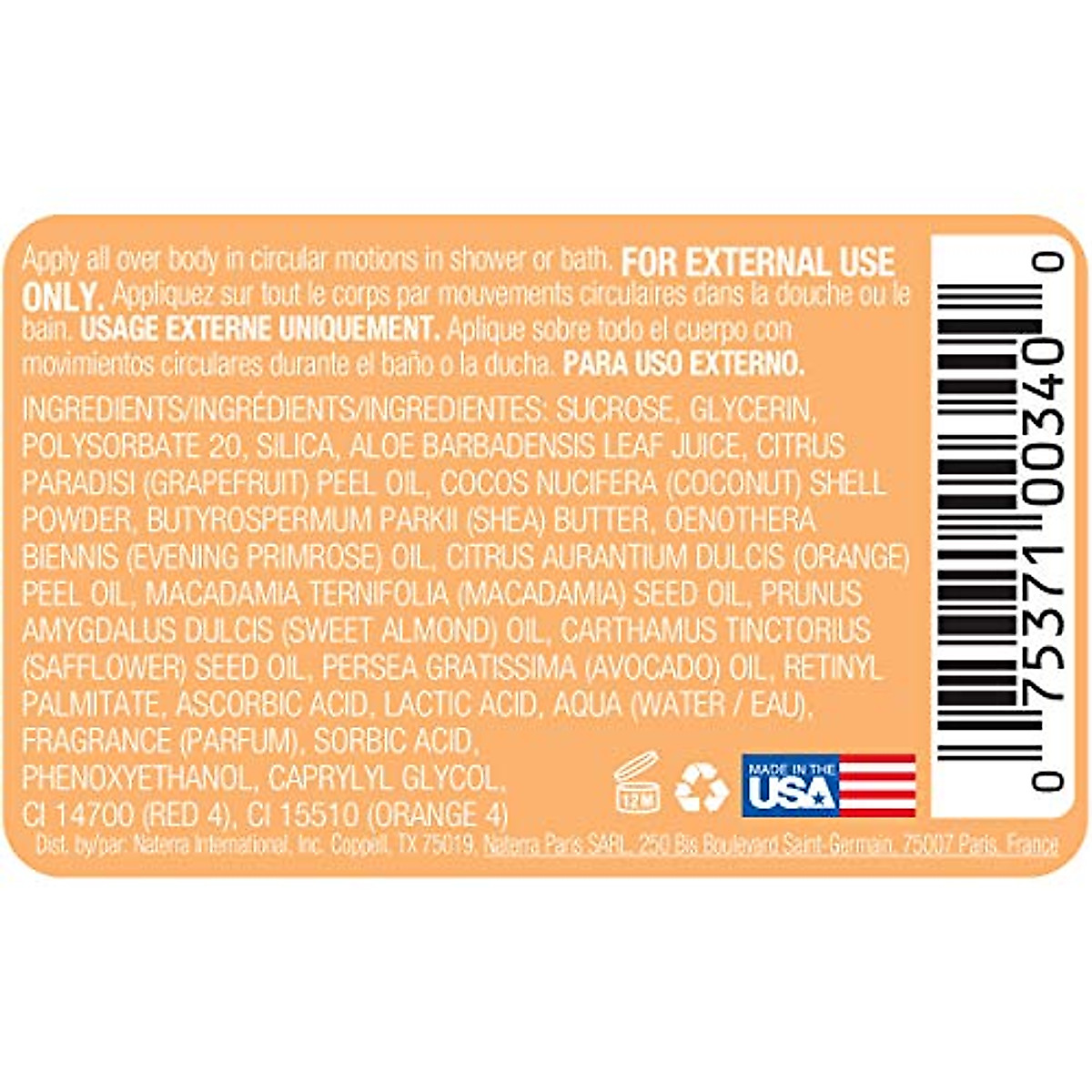 Tree Hut Vitamin C Shea Sugar Scrub, 18 oz, Ultra Hydrating and Exfoliating Scrub for Nourishing Essential Body Care