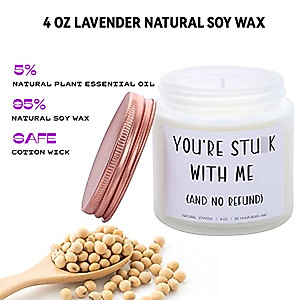 Lavender Scented Candles, Valentine Day Gifts for Him Her, Romantic Present for Women Men Boyfriend Girlfriend Wife Husband BFF Bestie, Anniversary Birthday Dating Gift