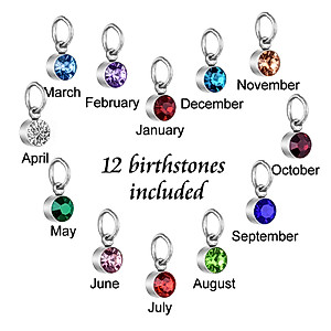 Dletay Heart Cremation Necklace for Ashes Cremation Jewelry with 12 Birthstones Urn Necklace for Ashes-Your Wings were Ready but My Heart was Not