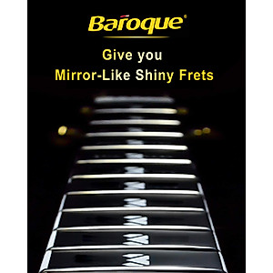 Baroque Fret Erasers for Guitar, Fret Polishing Cleaner, Frets Polish Tools Kit, Clean Fret Wire/String/Metal, Set of 3 (180& 400& 1000 Grit)