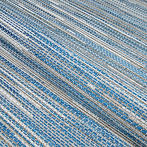 Couristan Monte Carlo Coastal Breeze Ocean-Champagne Indoor/Outdoor Area Rug, 2' x 3'7"