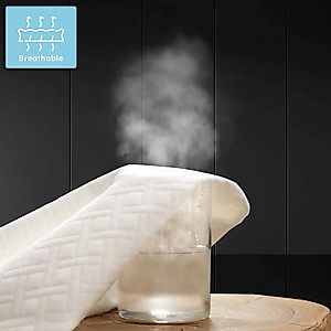 Cozymaker Full Size 100% Waterproof Mattress Protector, Cooling Mattress Cover Fitted 8-21" Deep Pocket, 3D Air Fabric Soft Breathable Bed Mattress Pad Cover Noiseless Washable