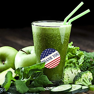 YINHEXI American Flag Thank You Stickers, 500 Labels Per Roll for Small Business Packaging, Seal Stickers (Style-A, 1.5 inch)