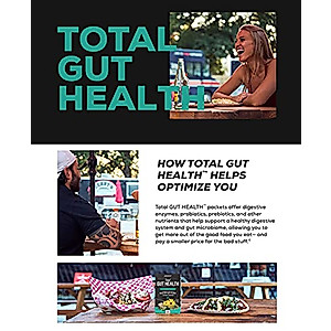 ONNIT Total Gut Health - Complete Probiotics & Digestive Enzyme Supplement for Women & Men | 5 Strains of Probiotics, Prebiotics, Enzymes, Betaine HCL