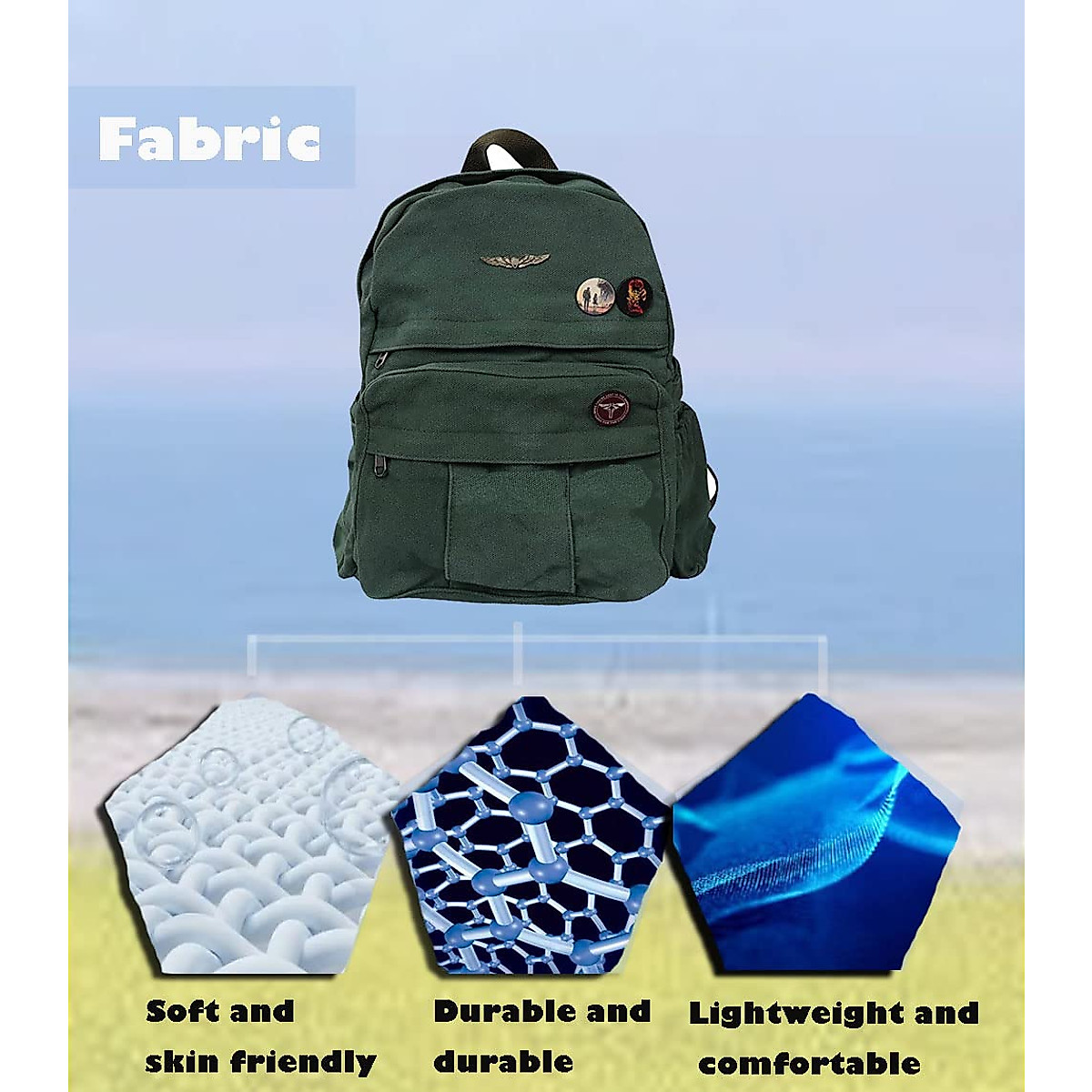 SOBOUR Ellie Backpack The Last Ellie Williams Cosplay Bag Joel Miller Backpack Vintage Casual Canvas Rucksack Laptop Travel Bag