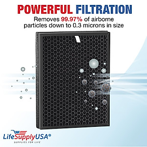 True HEPA Air Cleaner Filter Replacement Compatible with AIRMEGA Max 2 Air Cleaner 400/400S 3111735 by LifeSupplyUSA
