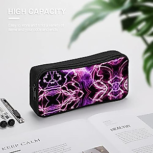 Thunder and Fulmination Pencil Case Stationery Pen Pouch Portable Makeup Storage Bag Organizer Gift