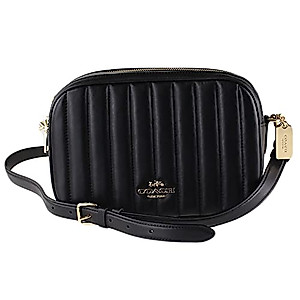 Coach Women's Jes Crossbody Bag With Linear Quilting (Black)