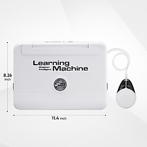 LESHITIAN Kids Laptop - 80 Learning Modes to Learn Alphabet, Words, Mathematics, Play Games and Music - Toy for Children Ages 5+