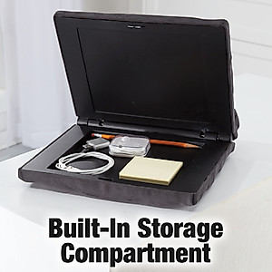 Ontel Pillow Pad Fold Away Multi-Angle Soft Tablet Stand, Gray