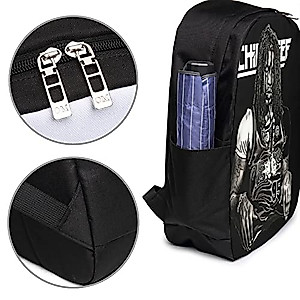 JamesHEvans Chief Popularity Rapper Keef Extra Large Travel Laptop Backpack, College School Computer Bookbag With USB Charging/Headphone Port Daypack Fits 17x 12 x 6.5 Inch Laptops Bag For Men Women