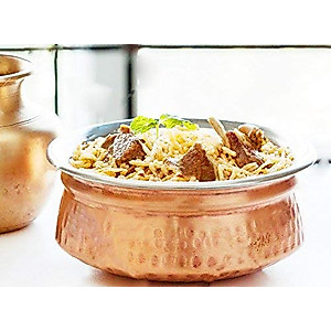 Set of 4 - Copper Tableware Serving Bowl - Indian Serveware Set - Dia 5 Inches