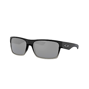 Oakley Men's OO9189 TwoFace Square Sunglasses, Matte Black/Chrome Iridium, 60 mm