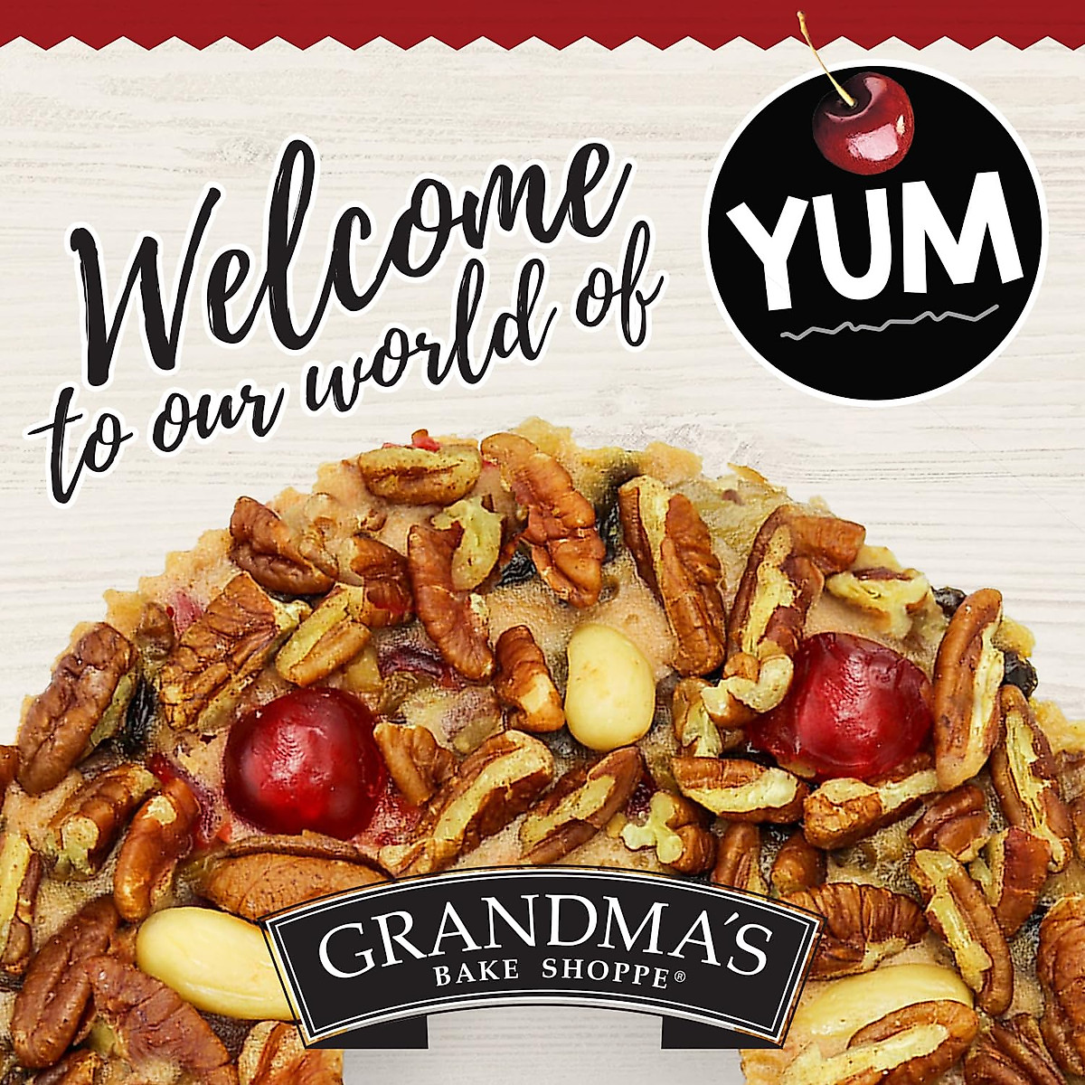 Beatrice Bakery Co. Original Fruitcake, Grandma's Old Fashioned Fruit and Nut Freshly Made, Brandy, Bourbon and Rum Fruitcake, Est. 1917 (32 oz Box)