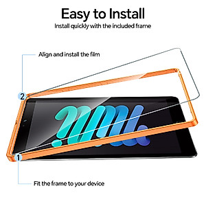 for iPad Air 2 Screen Protector【2 Pack】iPad 6th/5th Generation Screen Protector(2018/2017 Model) iPad 9.7 inch Screen Protector Tempered Glass, iPad Air 1/ iPad Pro 9.7 Inch. Ultra HD，Alignment Frame