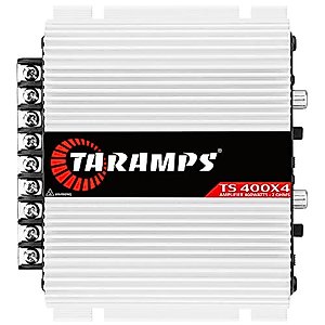 Taramps TS 400x4 with Automatic High Level Input 400 watts RMS 4 Channels Full Range Car Audio Amplifier RCA Input Class D 2 Bridged Channels Multichannel Amplifier System