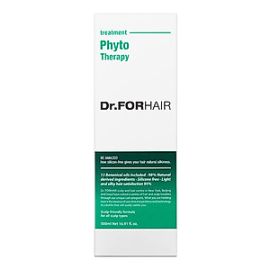 Dr.FORHAIR Phyto Therapy Shampoo 16.9 fl oz 500 ml for Sensitive Scalp pH Balanced Calming Soothing Hair Care Add Volume and Shine Treatment Paraben Silicone Sulfates Free
