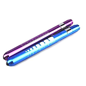 Move on Medical Penlight Pocket Pen Flashlight Emergency Relief Replaceable Battery Reusable Suitable for Surgeons, Nurses, Multicolor