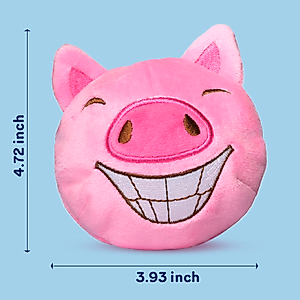 ZENAPOKI Dog Toys for Aggressive Chewers (3in1) - Squeaky and Interactive - for Medium Dogs, Large & Small Breeds - Puppy Teething Chew Toy - Juguetes Perros - Pink