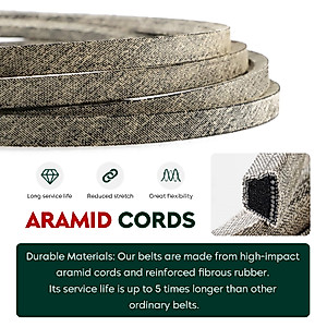 AEagle Aramid Cord Mower Deck Cutting Belt for AYP 196103 53219610 532196103 587686701 Ariens 21546382 Craftsman 33155