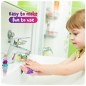 Unicorn Soap Making Kit - Girls Easter Crafts DIY Project Age 6+ Year Old Kids - Unicorn Girl Gifts - Science STEM Activity Teenage Gift - Make Your Own Soap Kits - Craft Toys Ages 6 7 8 9 10 11 12