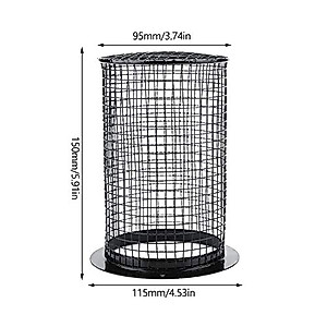 plplaaoo Square Reptile Protection Lampshades, Reptile Anti Scald Lamp Cover, Reptile Heater Lamp Guard, Lampshade Mesh Cover, Reptile Lamp Cover for Reptile Lizards Spider Scorpion