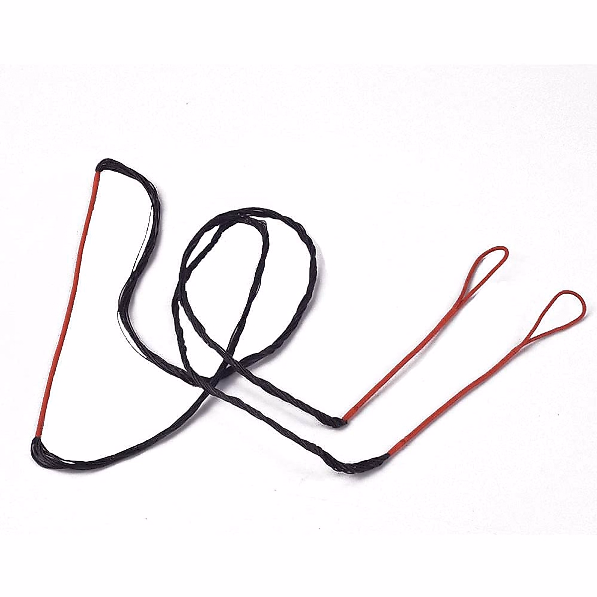 LWANO Red Bow String Set 12/14/16 Strands 48-70 inches for Traditional Recurve Bow Replacement Bowstring(with Copper buckle (AMO 54in (actual length 50in), 12 Strands (recommended for up to 40lb.))