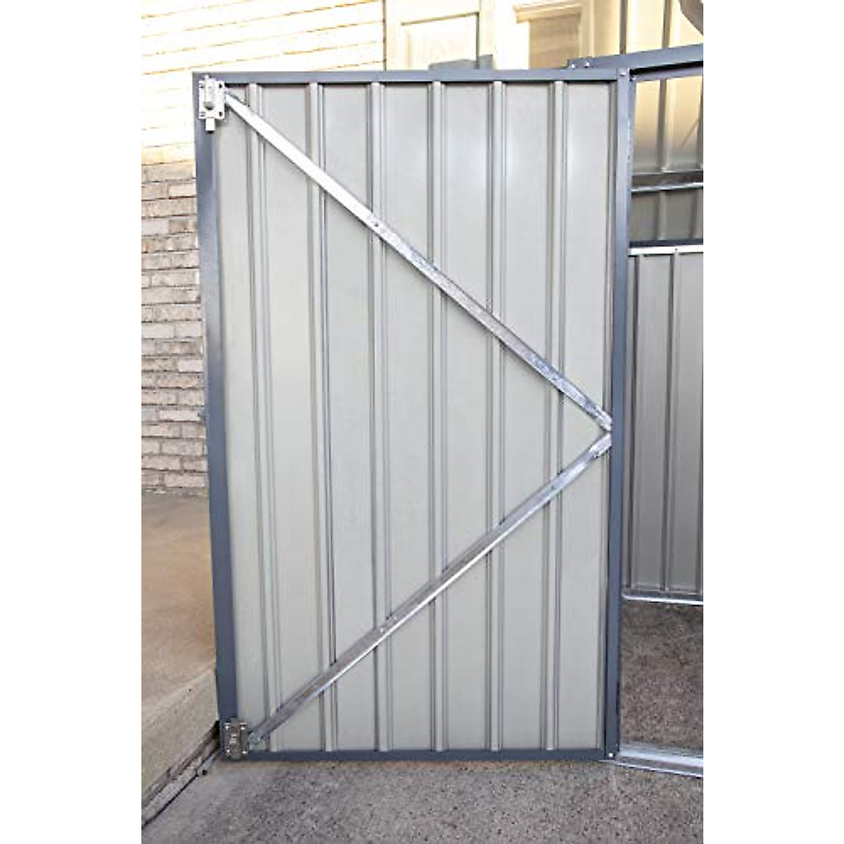 ARROW 6' x 3' Storboss Horizontal Outdoor Padlockable Steel Storage Shed, Charcoal