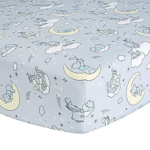 Lambs & Ivy Disney Baby Cozy Friends Winnie The Pooh Gray Fitted Crib Sheet