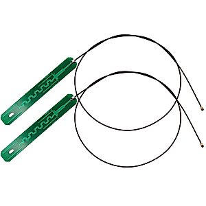 2 x 8dBi 2.4GHz 5.8GHz Dual Band WiFi Antenna IPEX Internal Antennas with 50cm Cable for Mini PCIe Card